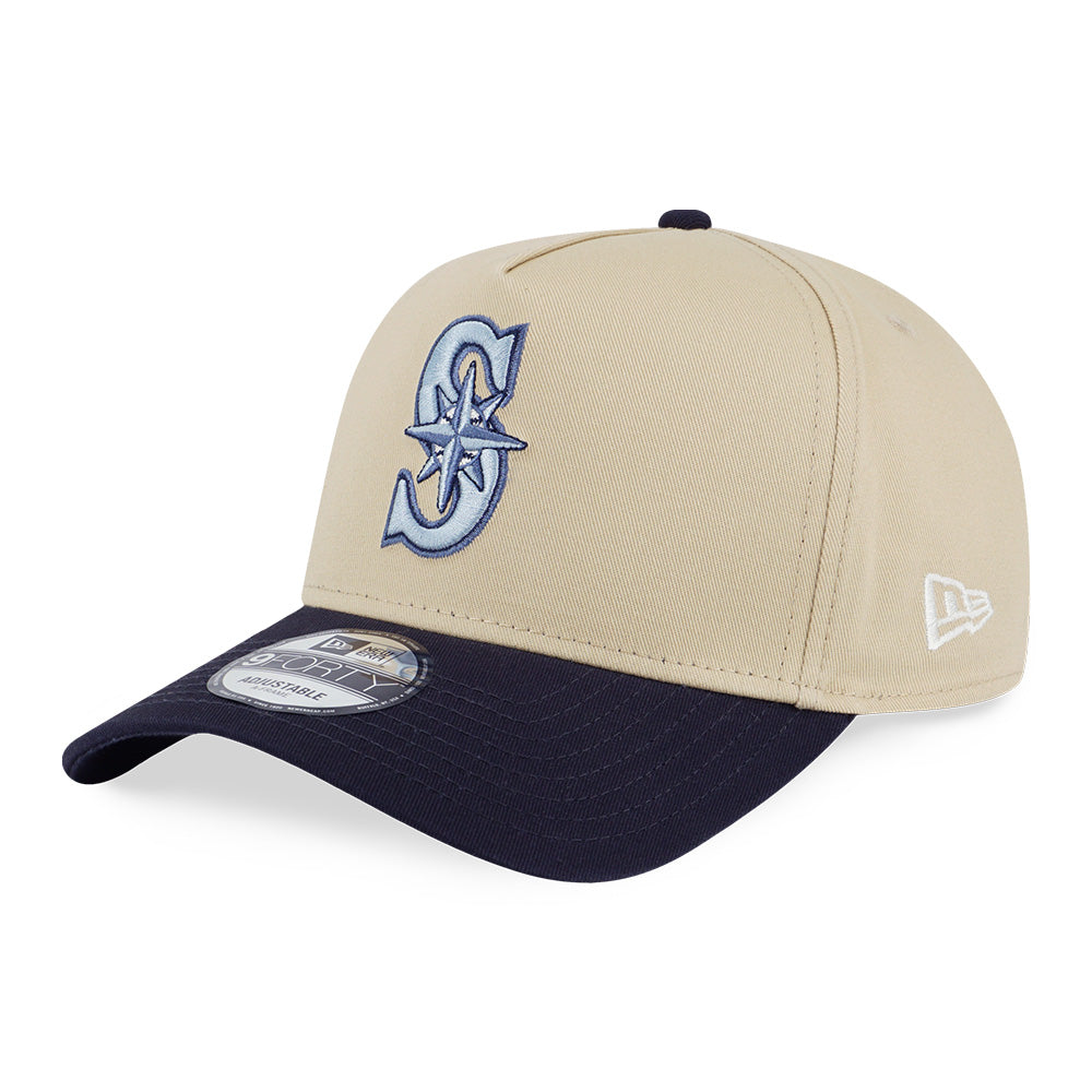 New Era Seattle Mariner MLB City Side Patch Vegas Gold 9FORTY A-Frame ...