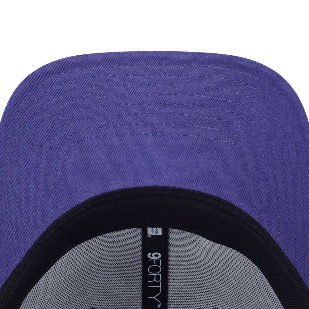 New Era Los Angeles Dodgers MLB Chain Stitching Ink Purple 9FORTY Adju ...
